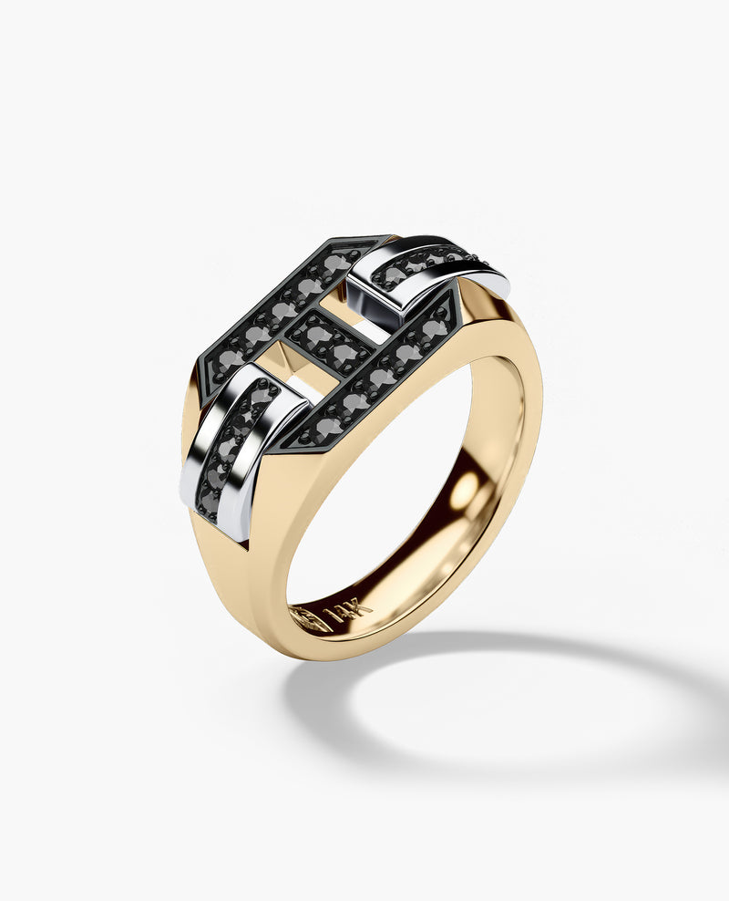 Custom Gold & Diamond Pinky Rings for Men | Designer Pinky Rings ...