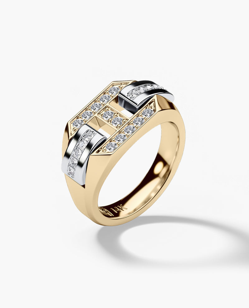 Custom Gold & Diamond Pinky Rings for Men | Designer Pinky Rings ...