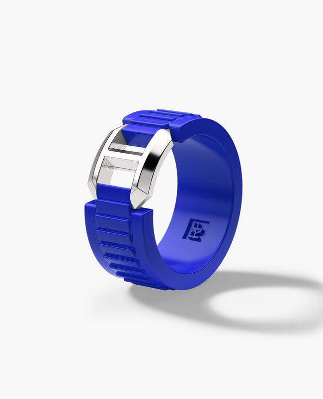 HERCULES Atomic Silicone & Silver Ring - Rockford Collection