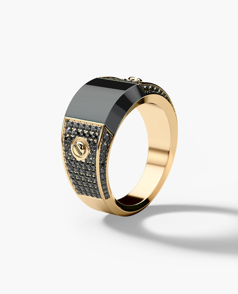 Custom Gold & Diamond Pinky Rings for Men | Designer Pinky Rings ...