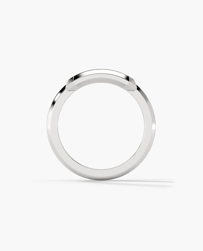 HERCULES Silver Single Link Ring — Rockford Collection