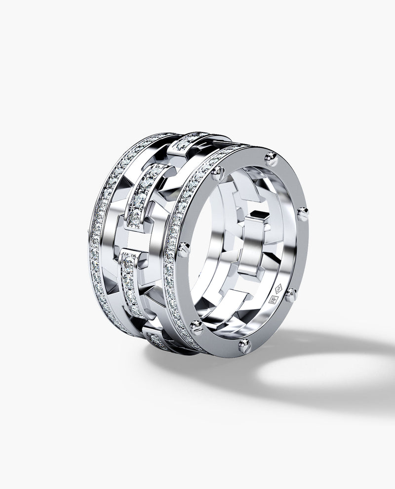 Big and Heavy Gold Rings, Wide Rings for Men - Rockford Collection