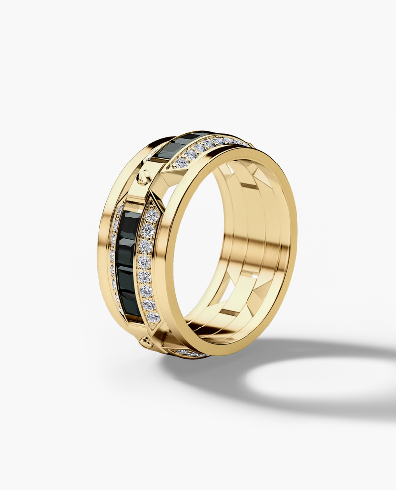 Wide Rings for Women | Gold & Diamond Wide Rings – Rockford Collection