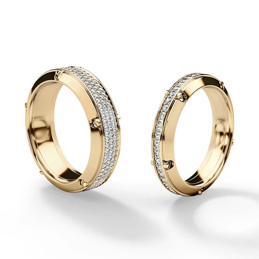 Unique Gold & Silicone Rings with Diamonds | Elegant Designs for Women ...